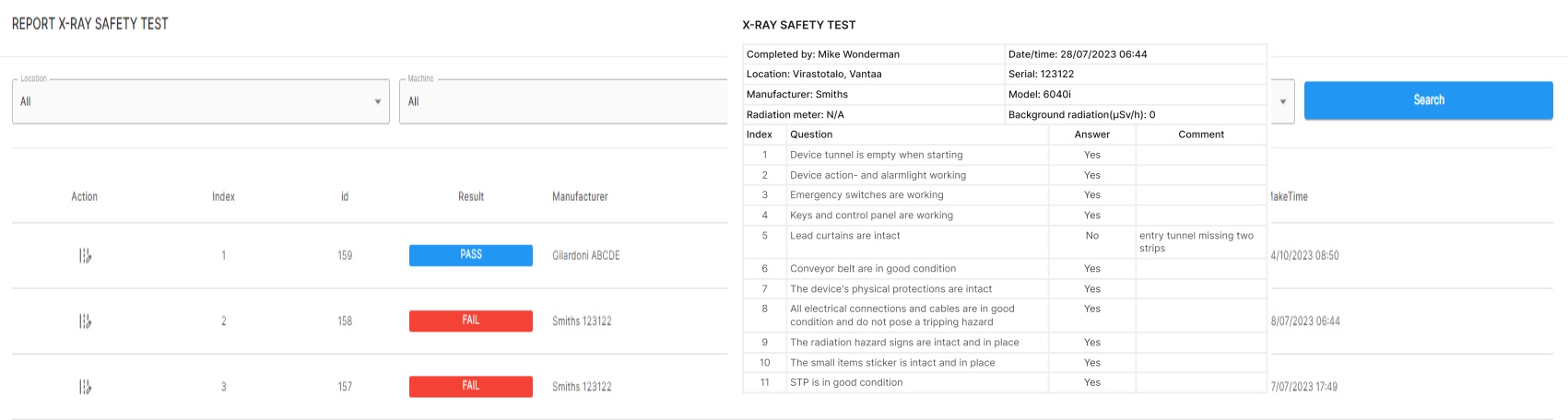 Standard Test Piece Software - Standard Test Piece